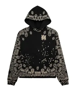 Amiri Drawstring Hooded Sweatshirt - Black
