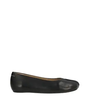 MAISON MARGIELA Minimalist Leather Ballet Flats - Black