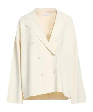 Max Mara Loose-fitting Knit Blazer - White