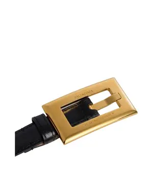 Balenciaga Logo Engraved Belt