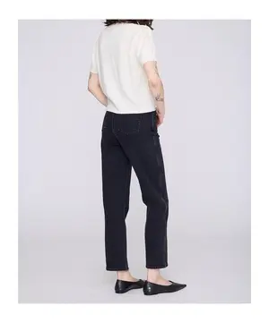 ANINE BING Crew Neck Puff-sleeve Short-sleeved Knit Cardigan