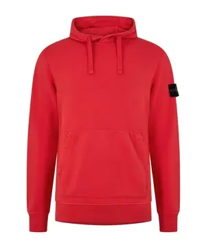Stone Island Drawstring Hoodie - Red
