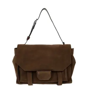 ALLSAINTS Ursa Flap Shoulder Bag - Brown