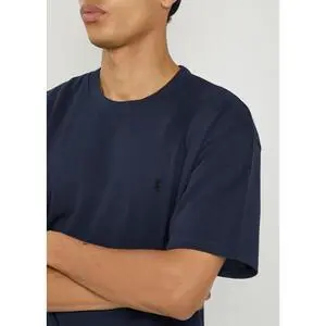 Saint Laurent Cotton-blend T-shirt - Black