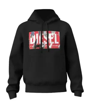 DIESEL® Ginn Flpa Crew Sweatshirt - Black