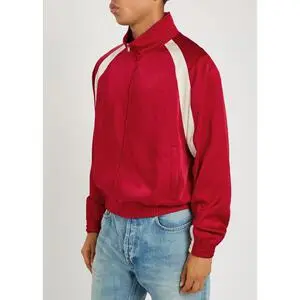 Saint Laurent Satin-crepe Track Jacket