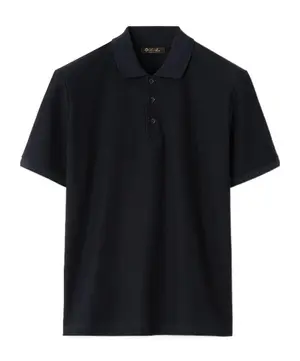 Loro Piana Laurel Polo Shirt - Black