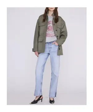 ANINE BING Oversized Crewneck Sweatshirt - Blue