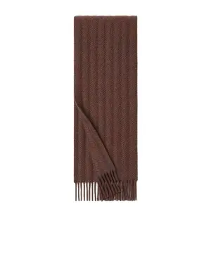Loro Piana Barré Stripe Scarf - Red