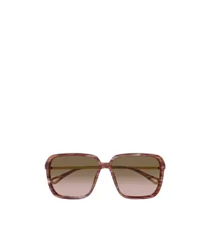 Chloé Geometric-frame Sunglasses - Brown
