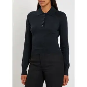 Givenchy Silk-blend Polo Top