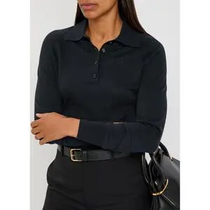Givenchy Silk-blend Polo Top