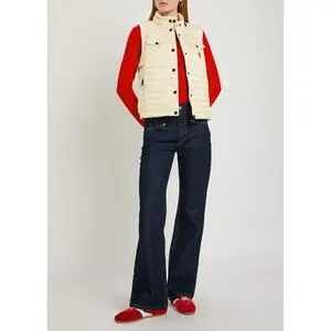 Moncler Mock-neck Ribbed Knit Top