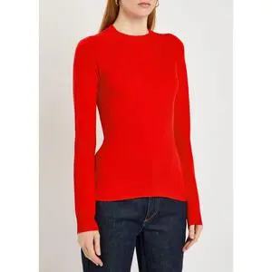 Moncler Mock-neck Ribbed Knit Top
