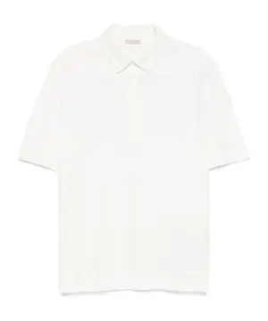 Moncler Short-sleeve Polo Shirt - White