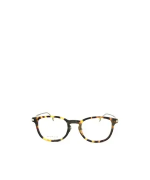 Gucci Geometric-frame Clear-lens Glasses - White