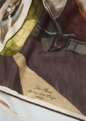 Loro Piana Direzione Lago Foulard 90 X 90