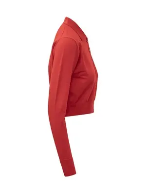 MARINE SERRE Long-sleeve Polo Shirt