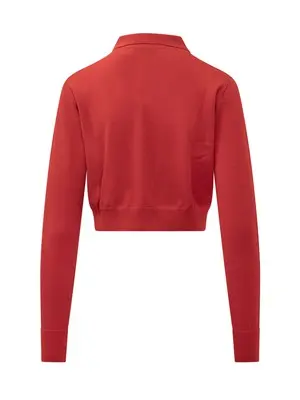 MARINE SERRE Long-sleeve Polo Shirt
