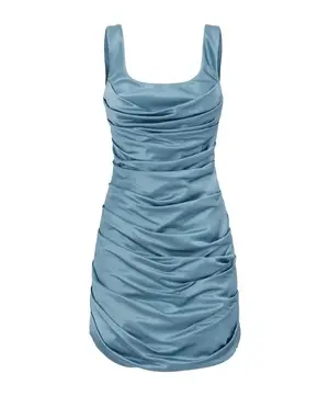 Giuseppe Di Morabito Metallic Jersey Mini Dress - Blue