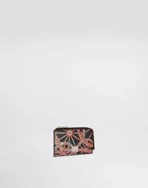 Dolce & Gabbana Card Holder In Carretto-print Calfskin
