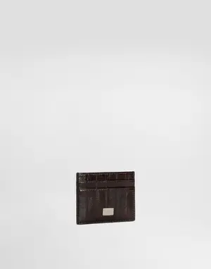 Dolce & Gabbana Eel Leather Card Holder