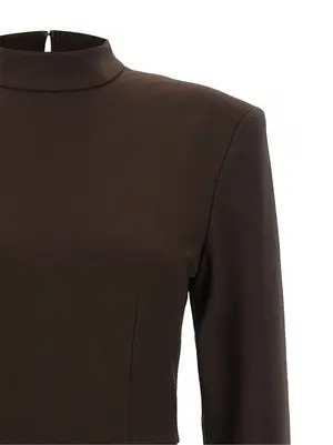 ROTATE BY BIRGER CHRISTENSEN Knotted Midi Dress