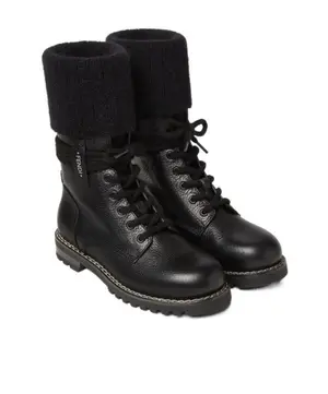 Fendi Commando Lace-up Biker Boots