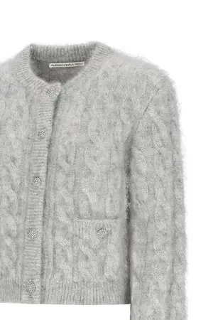 Alessandra Rich Cable-knit Cardigan