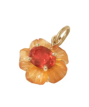 Irene Neuwirth 18-karat Gold, Fire Opal Pendant - Multicolor