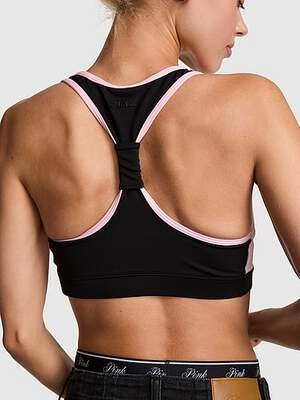 Pink Relay™ Colorblock Sports Bra Black