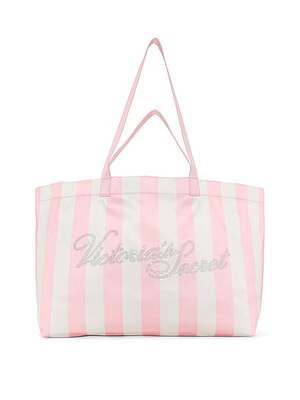 Victoria's Secret Heritage Stripe Carryall Tote Bag - Print
