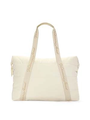 Victoria's Secret Puffer Weekender Duffel Bag - Beige