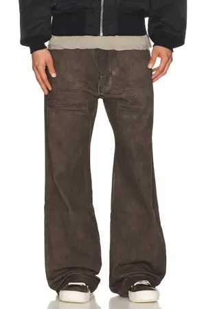 Rick Owens Geth Jeans In Grey