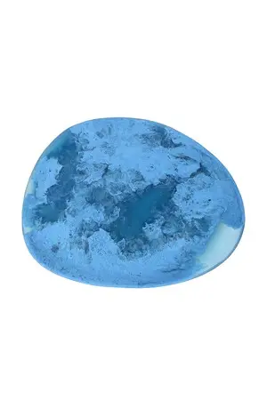 Dinosaur Designs Large Pebble Platter In Blue - Sky