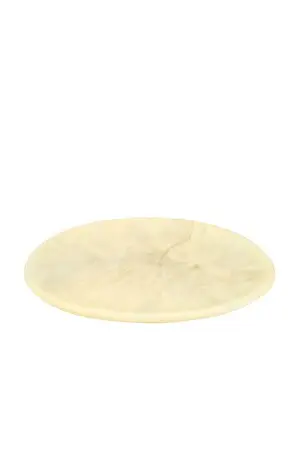 Dinosaur Designs Small Rock Plate In Yellow - Lemon