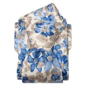 ELIZABETTA MADE IN ITALY Altamura Printed Silk Tie - Blue
