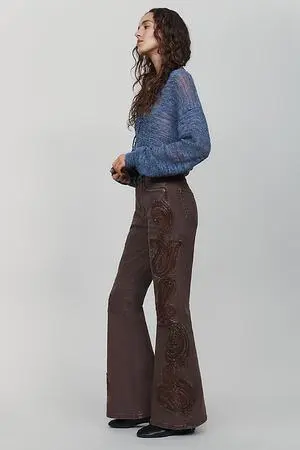DRIFTWOOD Farrah Mid Rise Flare Jeans