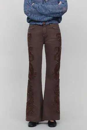 DRIFTWOOD Farrah Mid Rise Flare Jeans