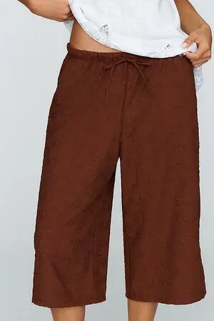 DIPPIN DAISY'S Dipp Daiseys Rustie Wide Leg Pull On Gaucho Pants - Cognac