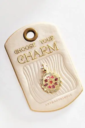 Anthropologie Crystal Co Charm - Pink