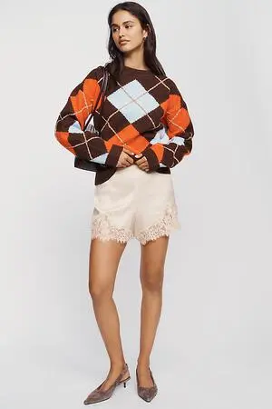 English Factory Overd Argyle Sweater