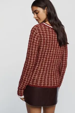 Endless Rose Textured Crew Neck Sweater