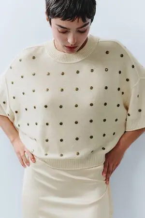 Anthropologie Goldie 100% Cashmere Short Sleeve Sweater