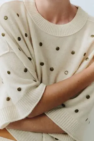 Anthropologie Goldie 100% Cashmere Short Sleeve Sweater