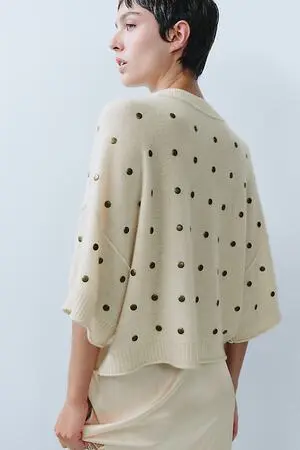 Anthropologie Goldie 100% Cashmere Short Sleeve Sweater