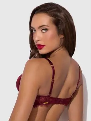 Frederick's Of Hollywood Lilith Lace & Mesh V Wire Bra