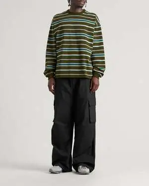 BEAMS Stripe Long Sleeve Loose T-shirt