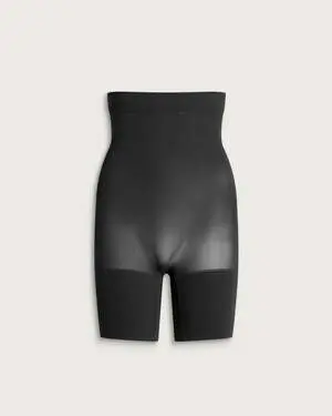 SKIMS Sheer Seamless High Waist Shorts - Onyx