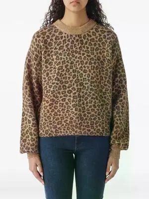 MC2 SAINT BARTH Leopard-print Crew-neck Sweater